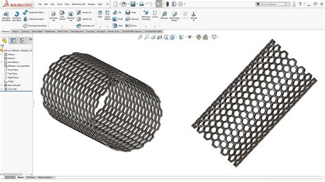Solidworks Tutorial Hexagonal Honey Comb Pattern In Solidworks