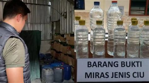 Mengenal Miras Oplosan Jenis Ciu Di Bogor Dibuat Pakai Biang Efek