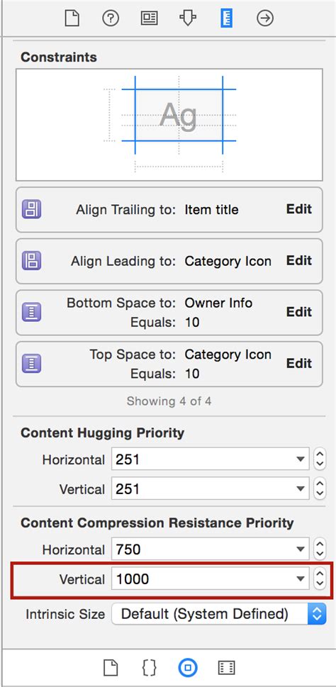 Ios Autolayout Setting Uilabel Height To Zero Stack Overflow