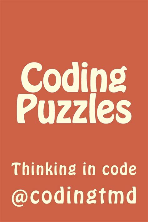 Coding Puzzles Thinking In Code Codingtmd Amazon Books