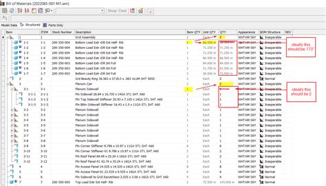 Solved Structured Bom Total Quantity Component Level Autodesk Community
