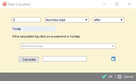 Using The Date Calculator