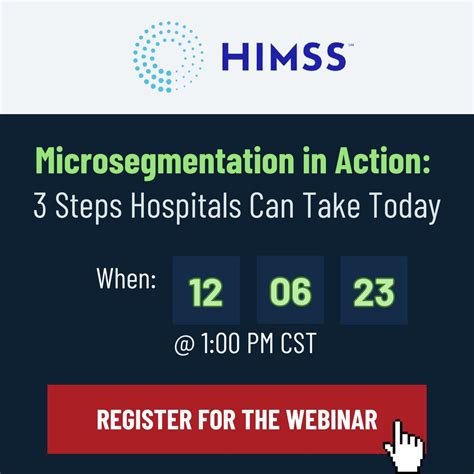 Himss Webinar On Microsegmentation Cynerio Posted On The Topic Linkedin