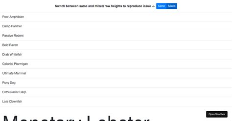Dx React Grid Virtual Table Layout Bug Codesandbox