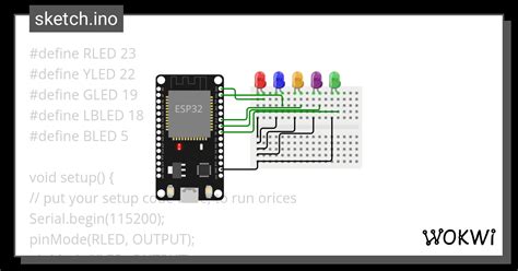 Mcu Kelap Kelip Wokwi Esp32 Stm32 Arduino Simulator