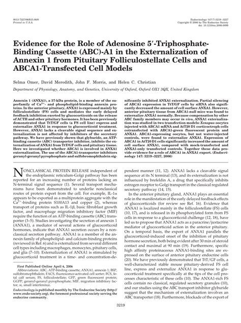 Pdf Evidence For The Role Of Adenosine 5′ Triphosphate Binding