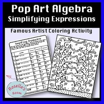 Simplifying Algebraic Expressions Coloring Activity By Rosella S Room
