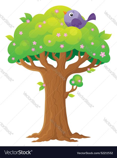 Tree Topic Image 3 Royalty Free Vector Image Vectorstock