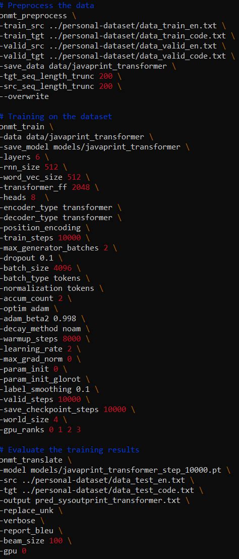 Token In Target File During Translation Support Opennmt