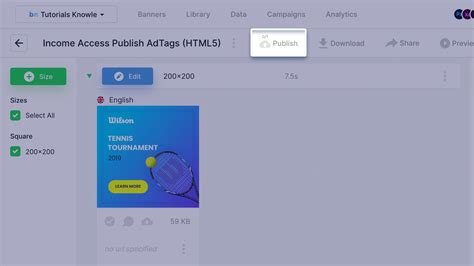 use income access adtags with html5 ads bannernow