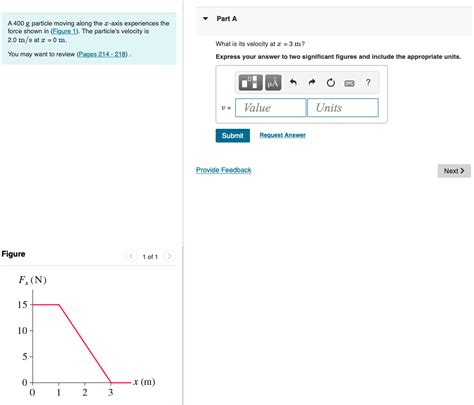 Solved Part A A G Particle Moving Along The X Axis Chegg