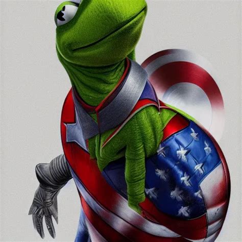 Kermit the Frog is Captain America hyperdetailed, | Stable Diffusion | OpenArt