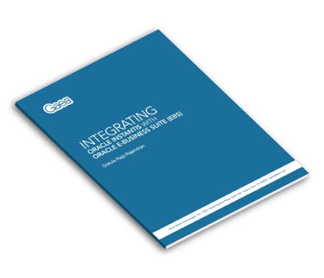 Gaea Guide • Integrating Oracle Instantis With Oracle Ebs