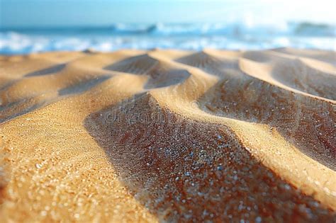 A High Resolution Texture Of Sand With Soft Ripples And Dunes In The Background Providing An