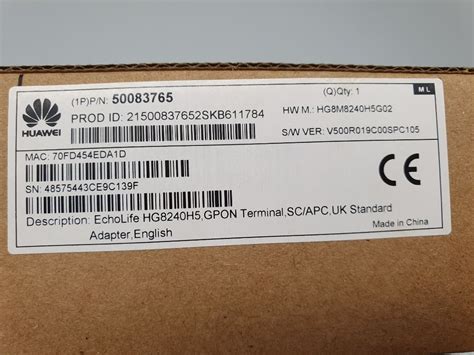 Huawei GPON Fiber Optic Modem Terminal Computers Tech Parts Accessories Networking On