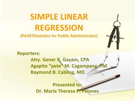 An Overview Of Simple Linear Regression