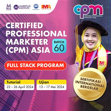 Certified Professional Marketer Cpm Asia Markplus Institute