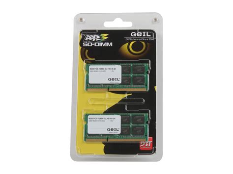 Geil 16gb 2 X 8gb 204 Pin Ddr3 So Dimm Ddr3 1333 Pc3 10660 Laptop Memory Model