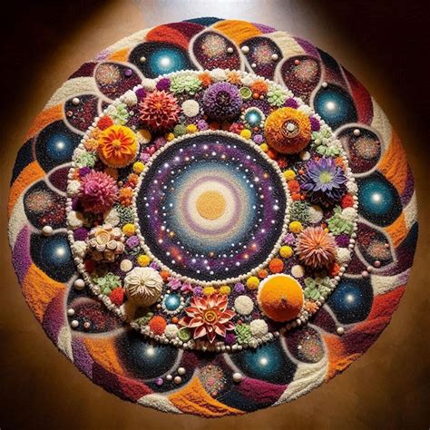 Circular Rangoli Design Ideas Premium Ai Generated Image