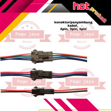Jual Konektor Conector Penyambung Kabel Lampu Ac Dc Motor Mobil Kabel Kecil Harga Set Pin