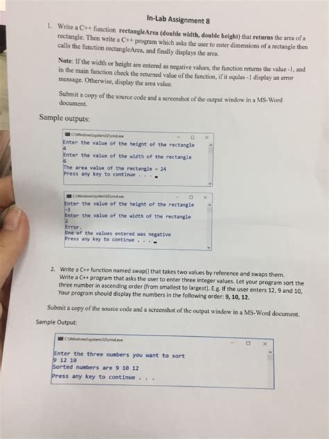 Solved In Lab Assignment Write A C Function Chegg