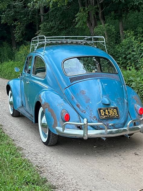1961 Volkswagen Beetle Pre 1980 Sedan Blue Rwd Manual For Sale