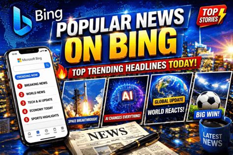 Popular News On Bing — Top Trending Headlines Today