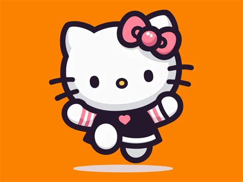 Jumping Hello Kitty Vector File Free Download Logowik