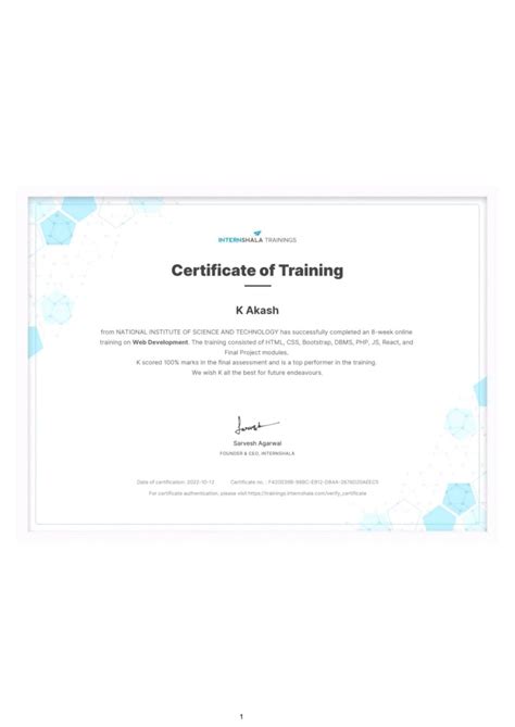 k akash on linkedin successfully completed the training of web development