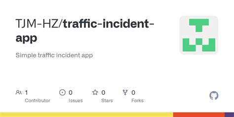 GitHub TJM HZ Traffic Incident App Simple Traffic Incident App