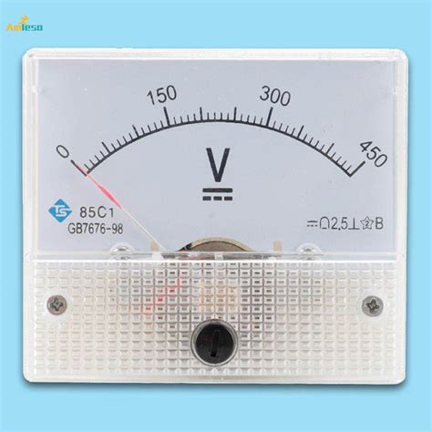 85c1 Analog Panel Meter Voltmeter Dc Volt Voltage Meter Gauge Dc 0 450v