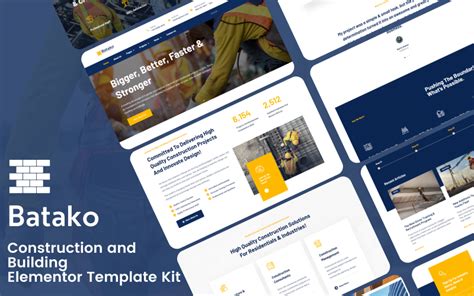Batako Construction And Building Elementor Template Kit
