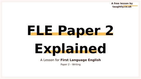 Igcse First Language English Paper 2 Revision Tips And Tricks