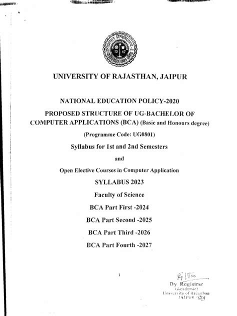 bca syllabus pdf