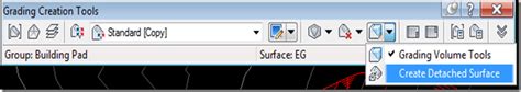 civil 3d reminders create detached surface