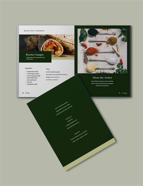 Elegant Class Cookbook Template In Indesign Word Download
