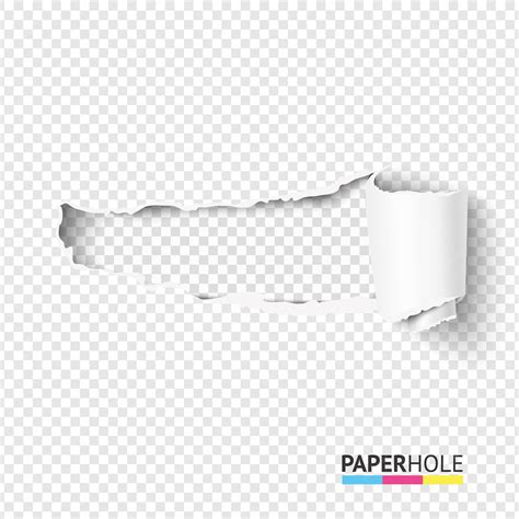Пустой скрученный кусок отрывной бумаги в свиток с рваными краями Премиум векторы