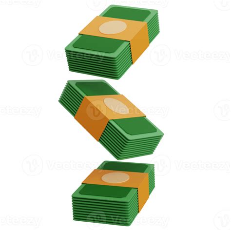 3d Rendering Three Banknotes Floating Isolated 11665557 Png