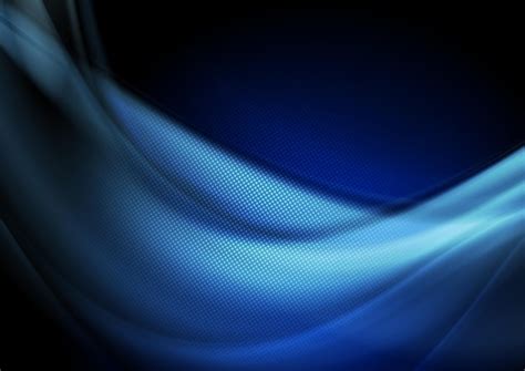 Premium Vector Dark Blue Abstract Smooth Flowing Waves Background