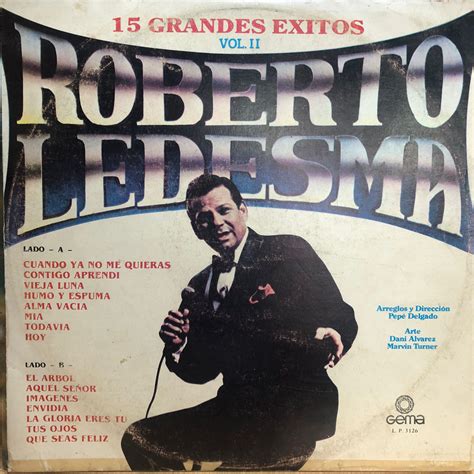 Roberto Ledesma 15 Grandes Exitos Vol Ii Lp Circulo Musical