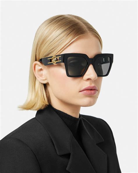 оптические очки в форме бабочки Medusa Deco Черный | VERSACE RU