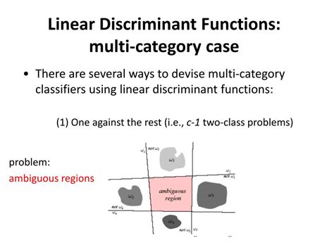ppt linear discriminant functions chapter 5 duda et al powerpoint