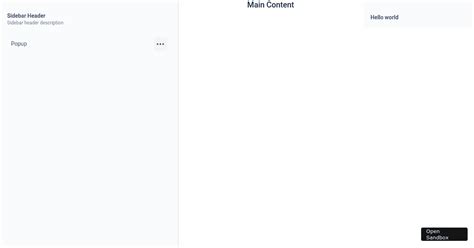 Page Layout Locked Sidebar Codesandbox