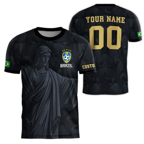Personalized Brazil Soccer Jersey 2024 Custom Name Brazilian Soccer