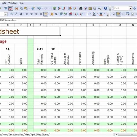 Simple Debit Credit Excel Spreadsheet Template