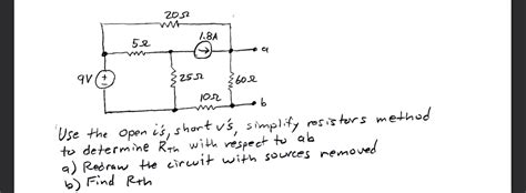 solved use the open is short v s simplify resistors