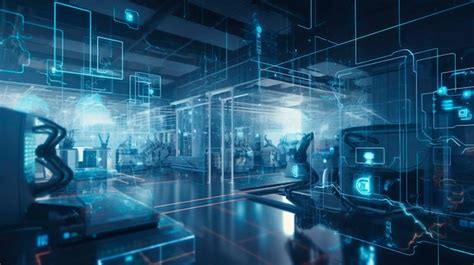 Premium Ai Image Industry 40 Smart Factory Futuristic Automation And Innovation