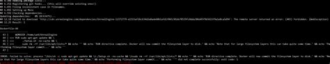 Unable To Create A Docker Image Containing A Compiled Version Of Unreal