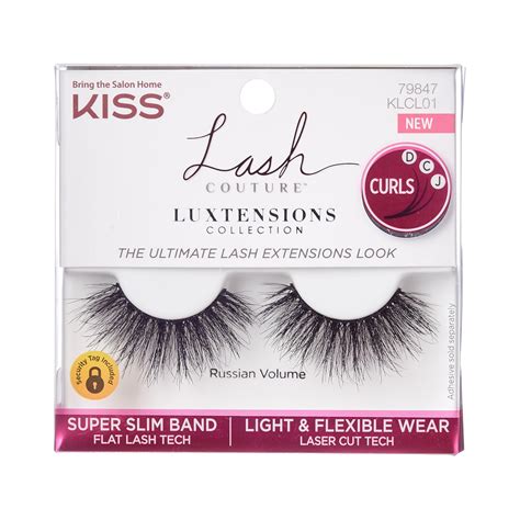 Kiss Lash Couture Luxtensions Collection False Eyelashes Flat Lash Technology Super Slim Lash