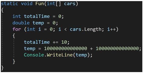 solved static void fun int [] cars int totaltime 0